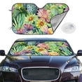 Balery Watercolor Blooming Cactus Windshield Sun Shade, Car Front ...