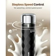 Rechargeable Milk Frother with Stepless Speed Control, LunaFro 2.0 ...