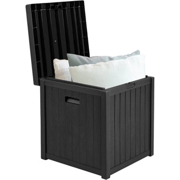 Patiowell Waterproof 82 Gallon Deck Box, Outside Garden & Pool Storage ...