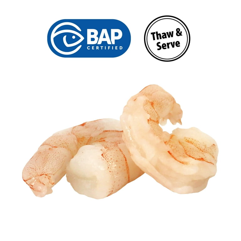 Frozen Cooked Small Peeled Deveined Tailoff Shrimp 12 Oz Walmart