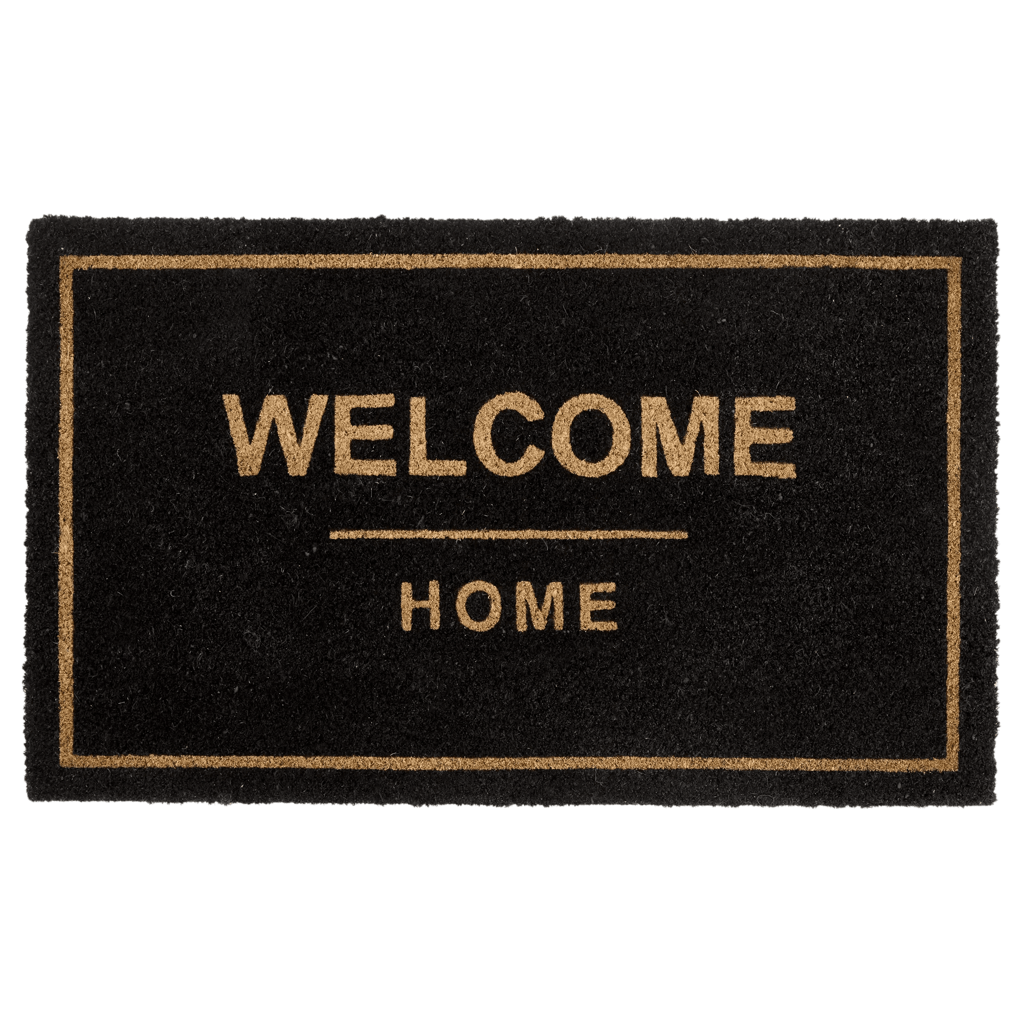 Click here for Bouclair Black Welcome Home Doormat 30 X 18 In (76... prices