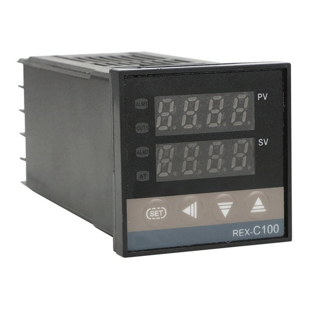 Controlador de termostato, controlador de temperatura PID REX-C100 Controlador de temperatura ...