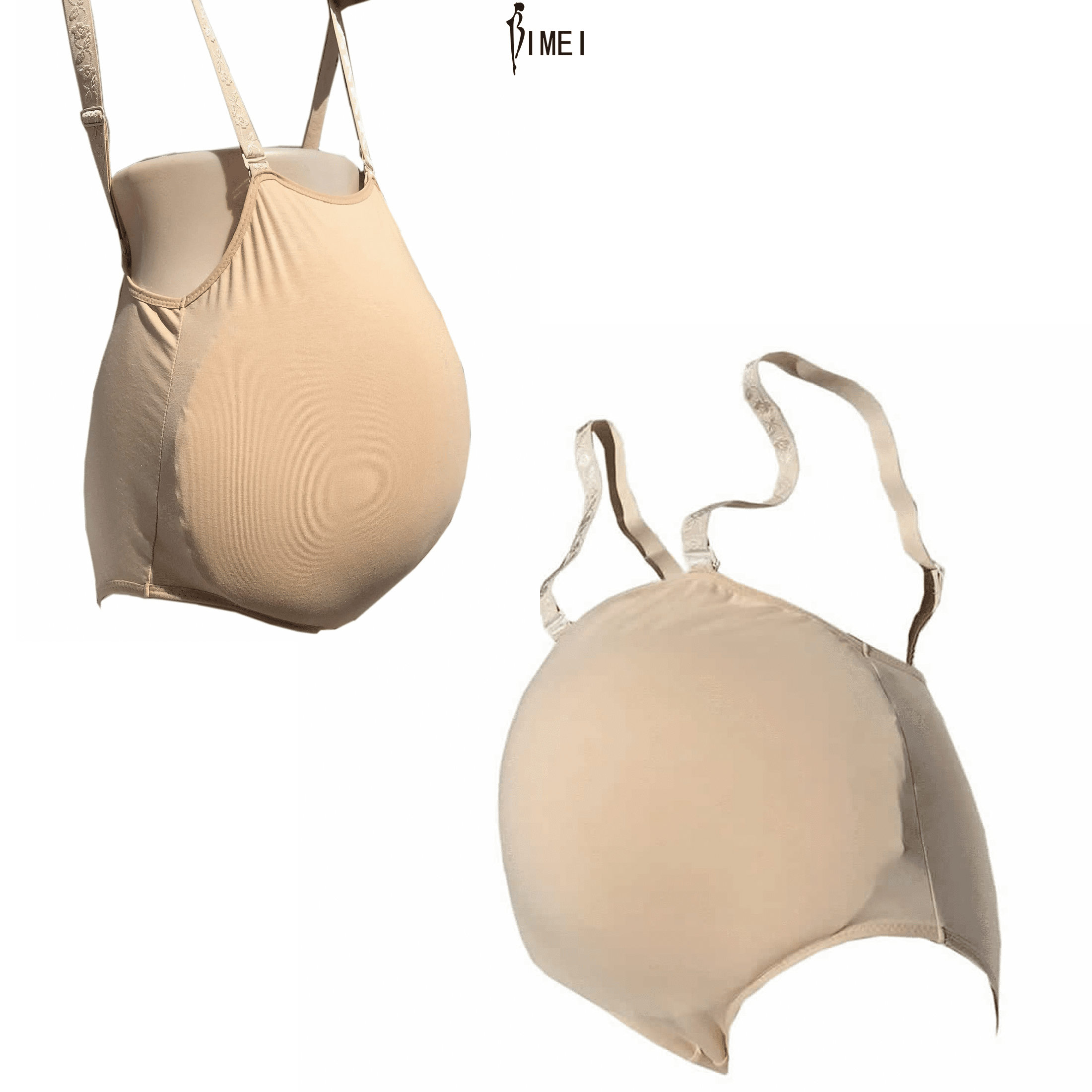 Buy BIMEI Fake Pregnancy Belly Bodysuit Fake Belly Costumes (Not ...