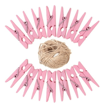 100 Pcs Transparent Picture Clips Photo Hanging Clips Mini Clothespins ...