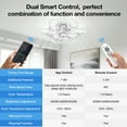BLITZWILL Modern Ceiling Fans with Lights Remote APP Control, 3 Colors ...