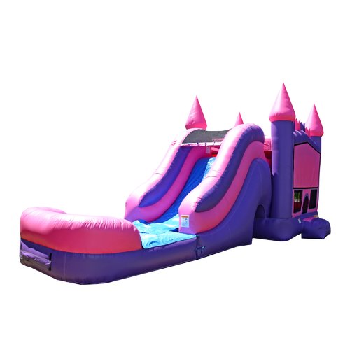 JumpOrange Princess Bricks Titan Inflatable Water Slide Combo Bounce ...