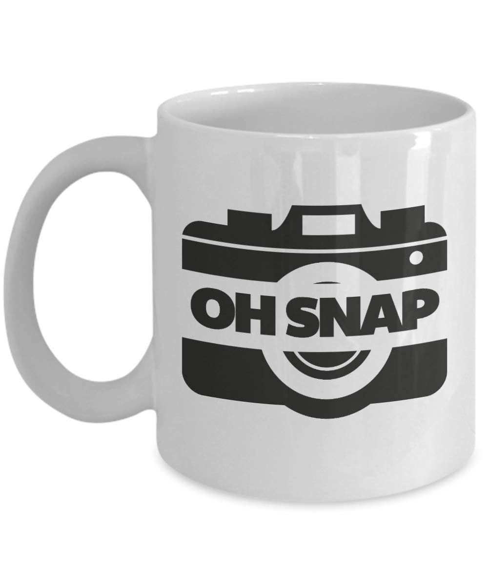 Oh, Snap! Funny Pun Camera Themed Coffee & Tea Gift Mug Cup For Men ...
