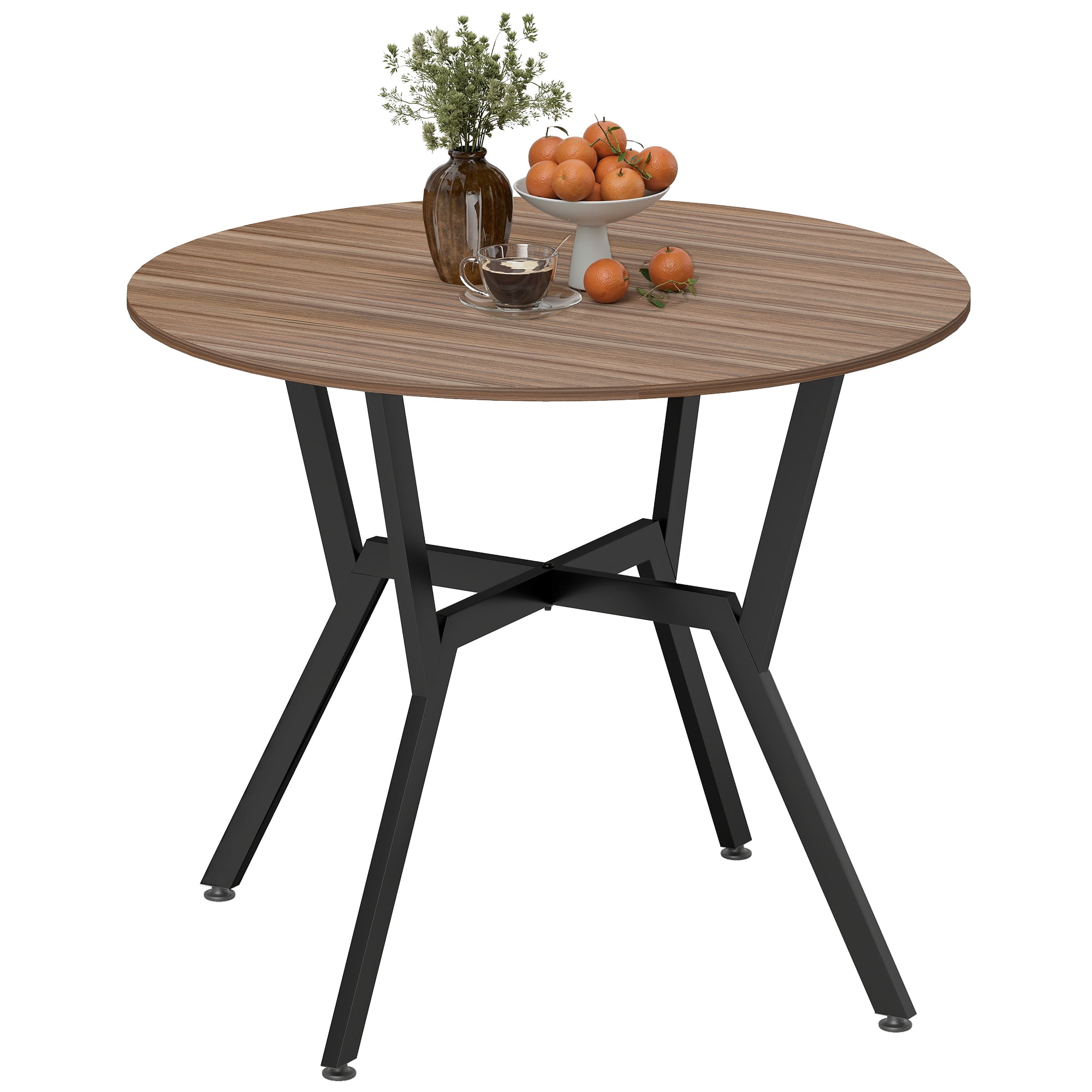 Click here for Homcom Dining Table Round Kitchen Table W/ Steel F... prices