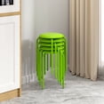 VECELO 6-Piece Stacking Steel Stools, Portable Stackable Stools with ...