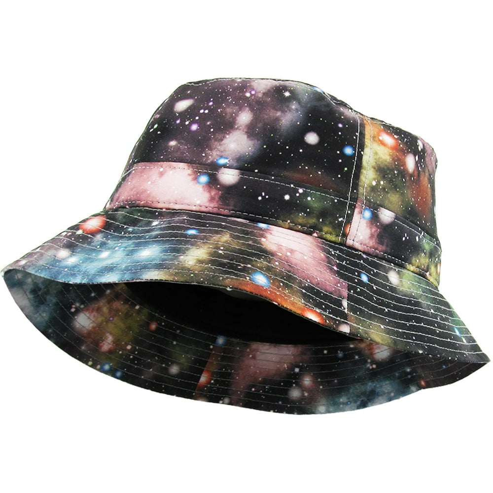 Galaxy Bucket Hat Fashion Space Print Summer Cap - Walmart.com ...