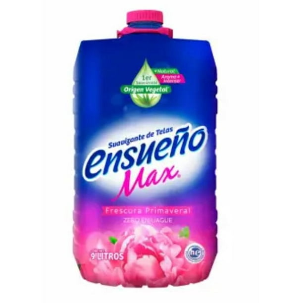Suavizante Ensueño Max Zero Enjuague Fresca Primavera 9lt | Bodega ...