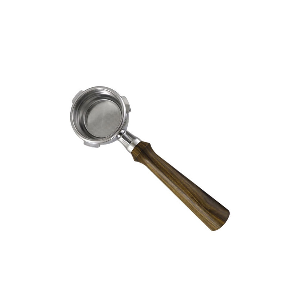 Tssuoun Coffee Machine Wood Handle Pressure Filter Bottomless ...