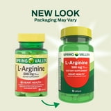 Spring Valley L-Arginine Amino Acid Supplements, 500 mg, 50 Count HSA ...