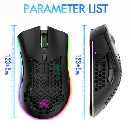NEW SALE!Liberty Wolf X3 Lightweight Wireless Gaming Mouse Gaming RGB ...