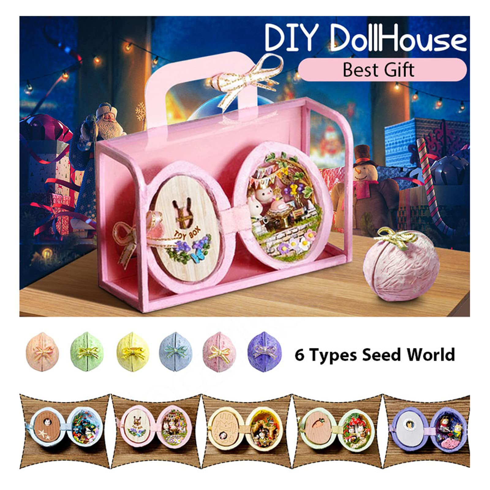 Garhelper Girl'S Doll House Toy Nut Secret 3d Theatre Scene Undersea ...