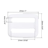 Uxcell 27/32 Inch Tri-Glide Slide Buckles, 10 Pack Plastic Webbing ...