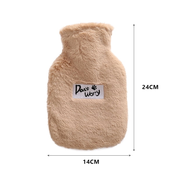 Langgg Plush Cloth Cover Water Warmer Bottle Explosion-proof No Water ...