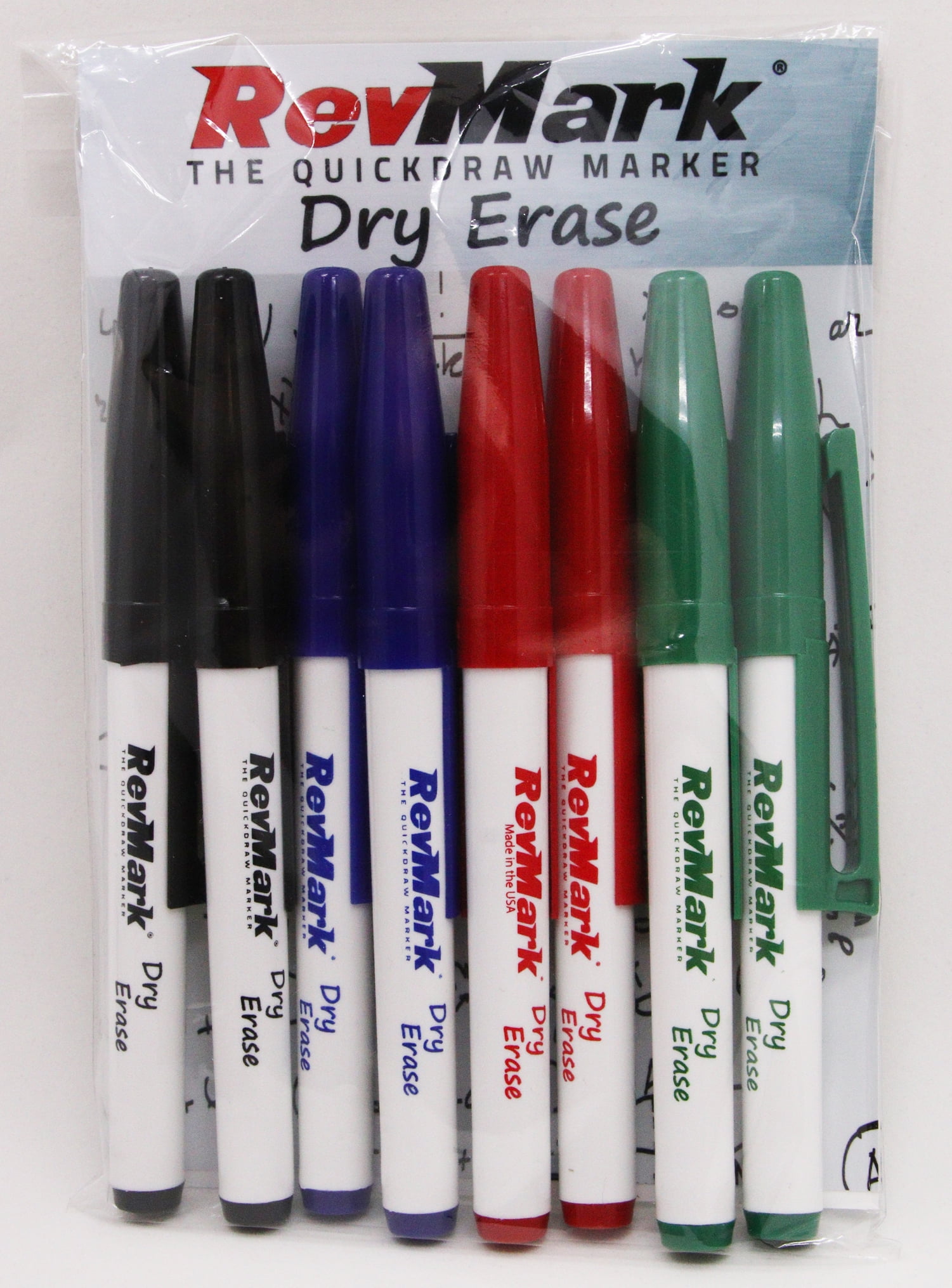 RevMark Dry Erase Marker Assorted 8 Pack Standard Tip Made In The revmark-dry-erase-marker-assorted-8-pack-standard-tip-made-in-the