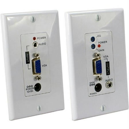 QVS VGA-UXGA with Audio Single CAT5e-6 Wallplate Extender Kit - VA-EWP | Walmart Canada