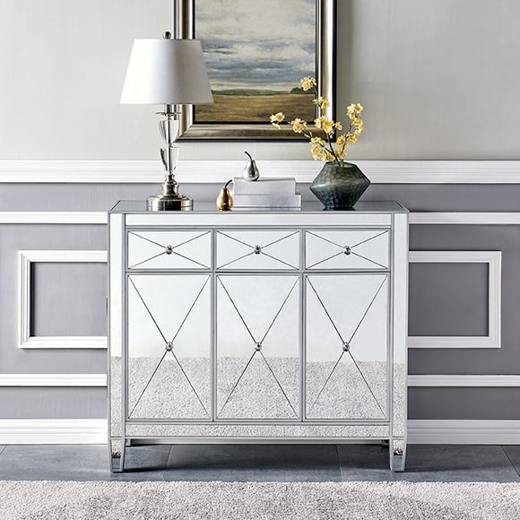 Mirrored Accent Chests