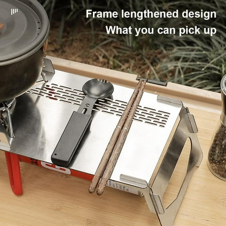 Portable Camping Table Heat Shield Gas Stove Stand Camping Table Heat ...