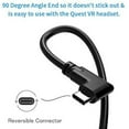 15ft Cable for Oculus Quest Link 3.2 Type-C Right Angle to USB A ...