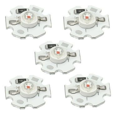 Uxcell 3W DC 3 3.7V LED Chip Bulb,Aluminum COB Lamps Bulb White Light ...