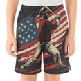BZSMCE Adjustable Drawstring Casual Shorts With Vintage Baseball Player ...