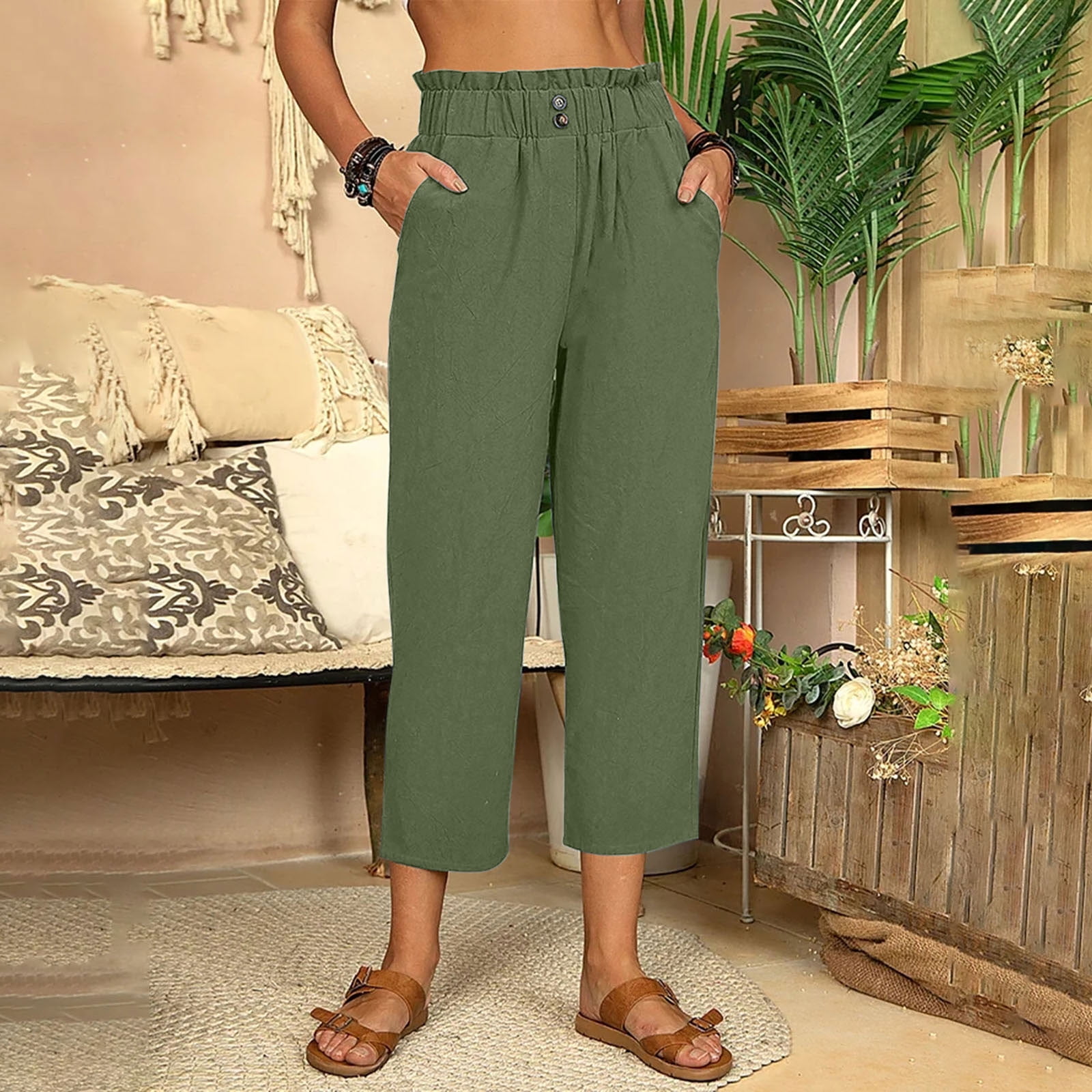 Click here for Jienlioq Cargo Pants For Women Womens Cotton Linen... prices