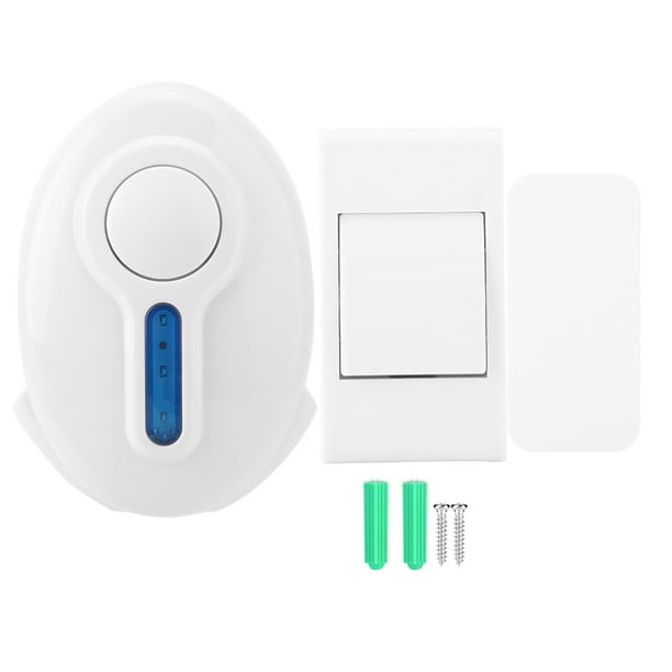 Kit de timbre inalámbrico para puerta modelo 9520FD con botón pulsador ...