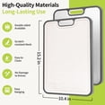 Stainless Steel Cutting Board Large, Double Sided Cutting Board for ...