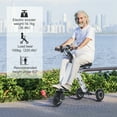 TopMate ES33 3-Wheel Folding Mobility Scooter for Adults, 8 inch Tires, 36V 7.8AH Battery ...
