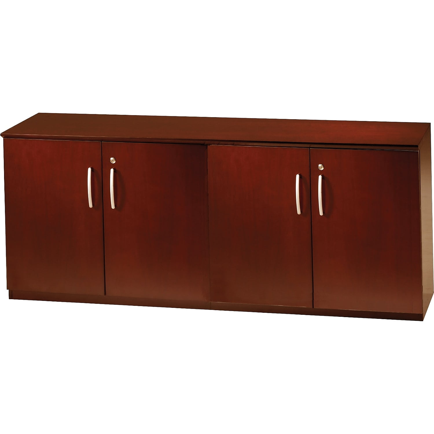 Low Wall Cabinet with Doors (All Wood Doors)-Finish:Sierra Cherry ...
