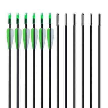 Carbon Arrow 29 inch 12-Pack Hunting Arrows Spine 400 for 30-65lb Bows ...