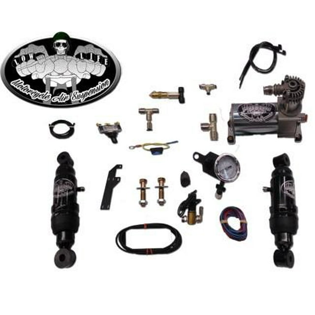 Harley Davidson Dyna Ez Rider Ultimate Air Ride Lowering Suspension Kit ...