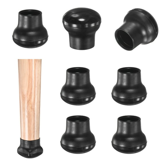 Gerich 20 Pcs Round Rubber Tip Chair Leg Caps Floor Protection Pad,Feet ...