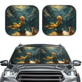 Balery 2 Piece Whimsical Starry Night Scene Car Windshield Sun Shade ...