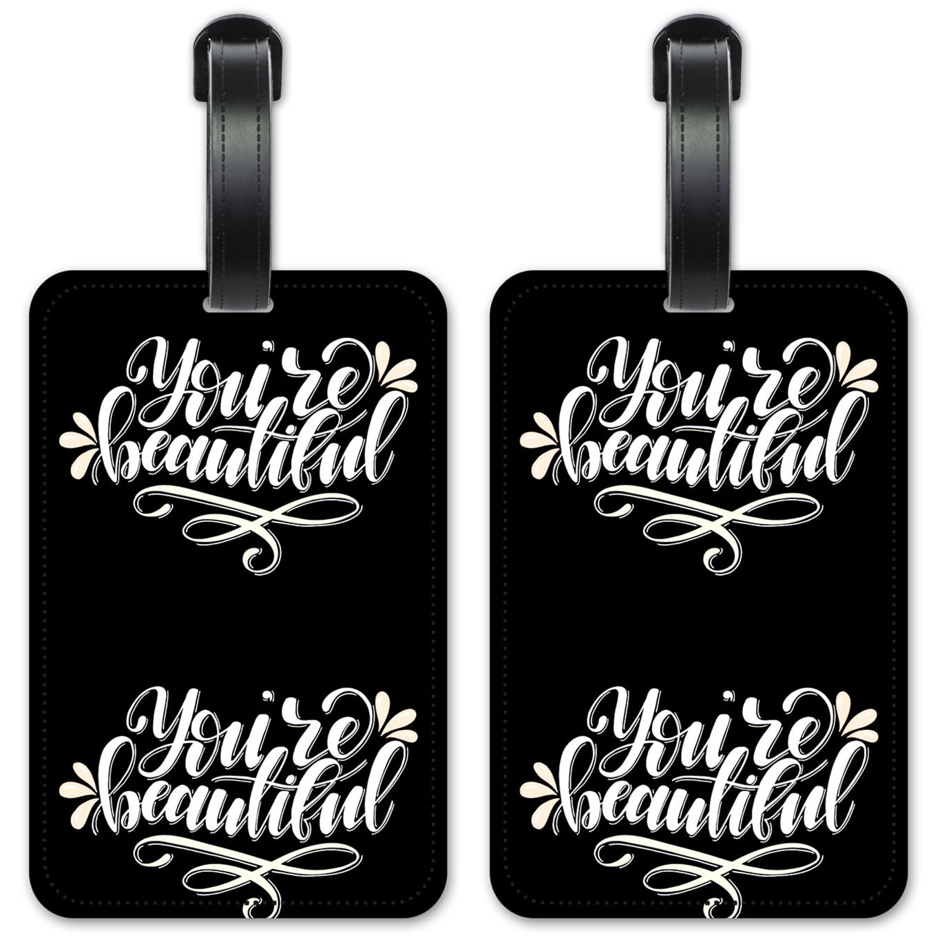 You're Beautiful - Luggage ID Tags / Suitcase Identification Cards ...