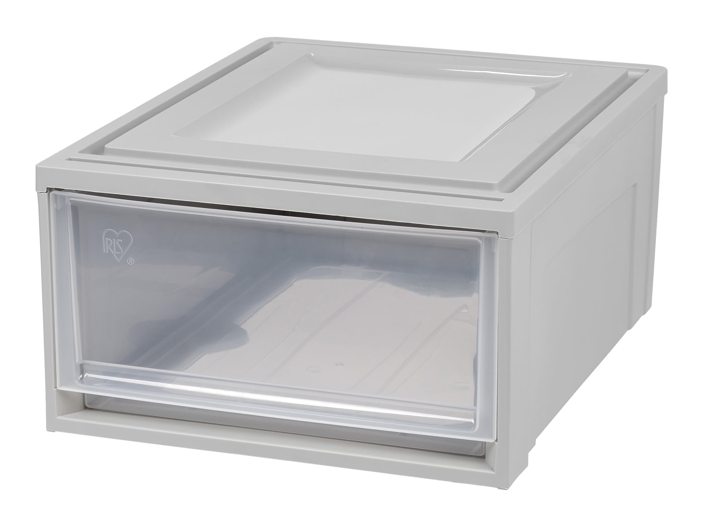 Iris Medium 1 Drawer Stackable Storage Gray 170473
