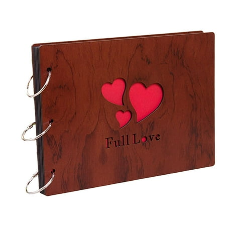 Wooden Memory Album Guest Book DIY Photo Album for Holiday Baptism ...