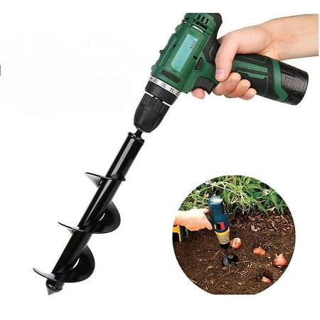 Worm Drill Bit For Planting 4 * 45cm Garden Auger Upgrade Spiral Drill ...