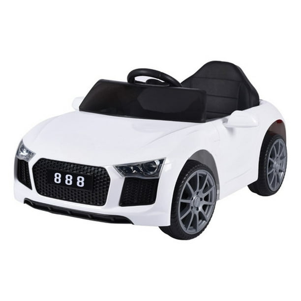 Montable Eléctrico Carro Aeiou B008 Tactopiel Y Llantas Eva Blanco ...