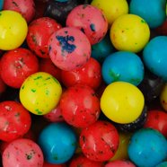 Rainblo Jumblo Big Bubble Gum Balls, Assorted Fruit Flavors, 2.5 Oz, 24 ...