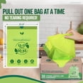 Biodegradable 13-17 Gallon Code-Q Trash Bags (50 Pack) | Heavy-Duty ...