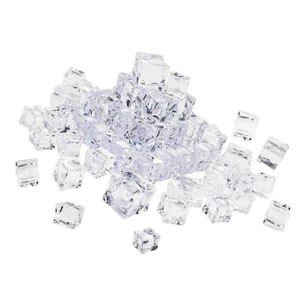 Simulated Fake Ice Clear Ice Cube for Drinks Simulation Cube Bar KTV ...