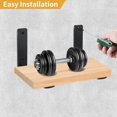 FUGee-10 Pack - L 6" x H 6" x W1.5, 5mm Thick Black L Shelf Bracket ...