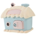 Raindrops House Shaped Money Box Sky-Blue Plastic for Children 1Pcs 7 ...