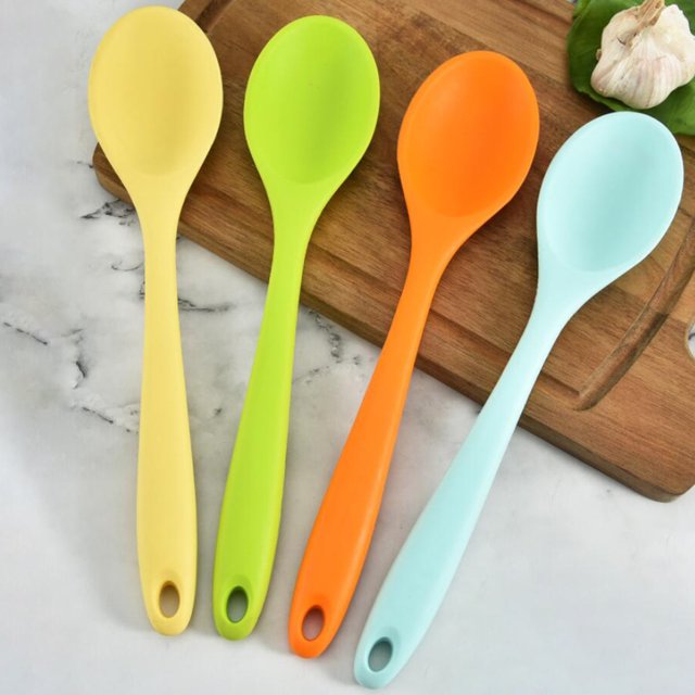 Travelwant Silicone Ladle Spoon, Seamless & Nonstick Kitchen Soup ...