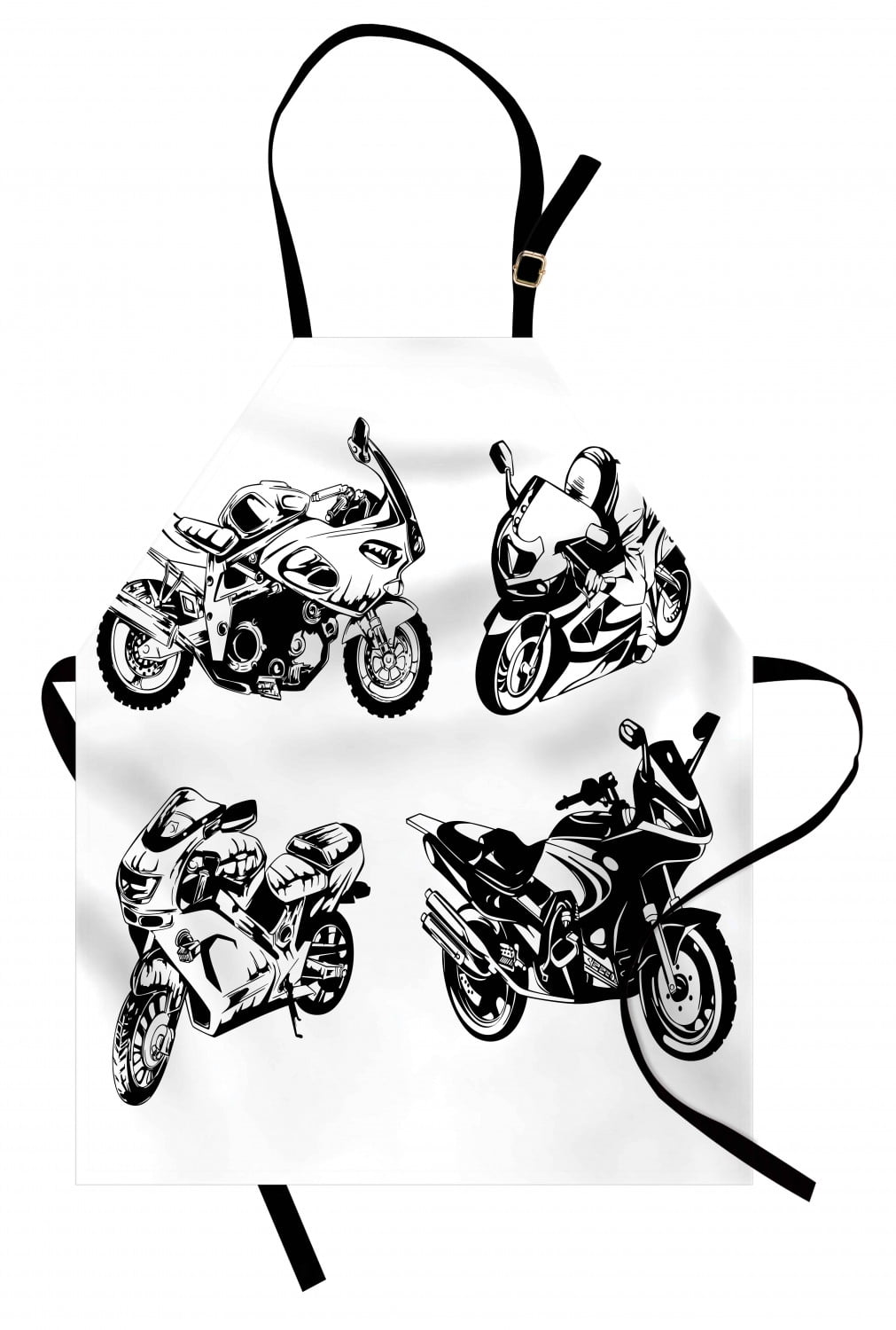 Motorcycle Apron Cartoon Motorbike Speed Race Exciting Sport Hobby ...