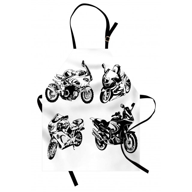 Motorcycle Apron Cartoon Motorbike Speed Race Exciting Sport Hobby ...